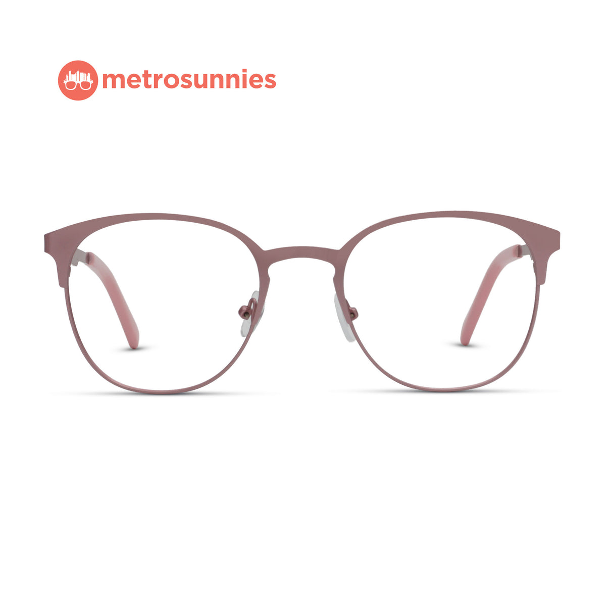 MetroSunnies Lauren Specs (Pink) / Replaceable Lens / Eyeglasses for M