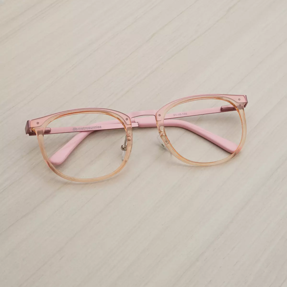 MetroSunnies Taylor Specs (Pink) / Replaceable Lens / Eyeglasses for M
